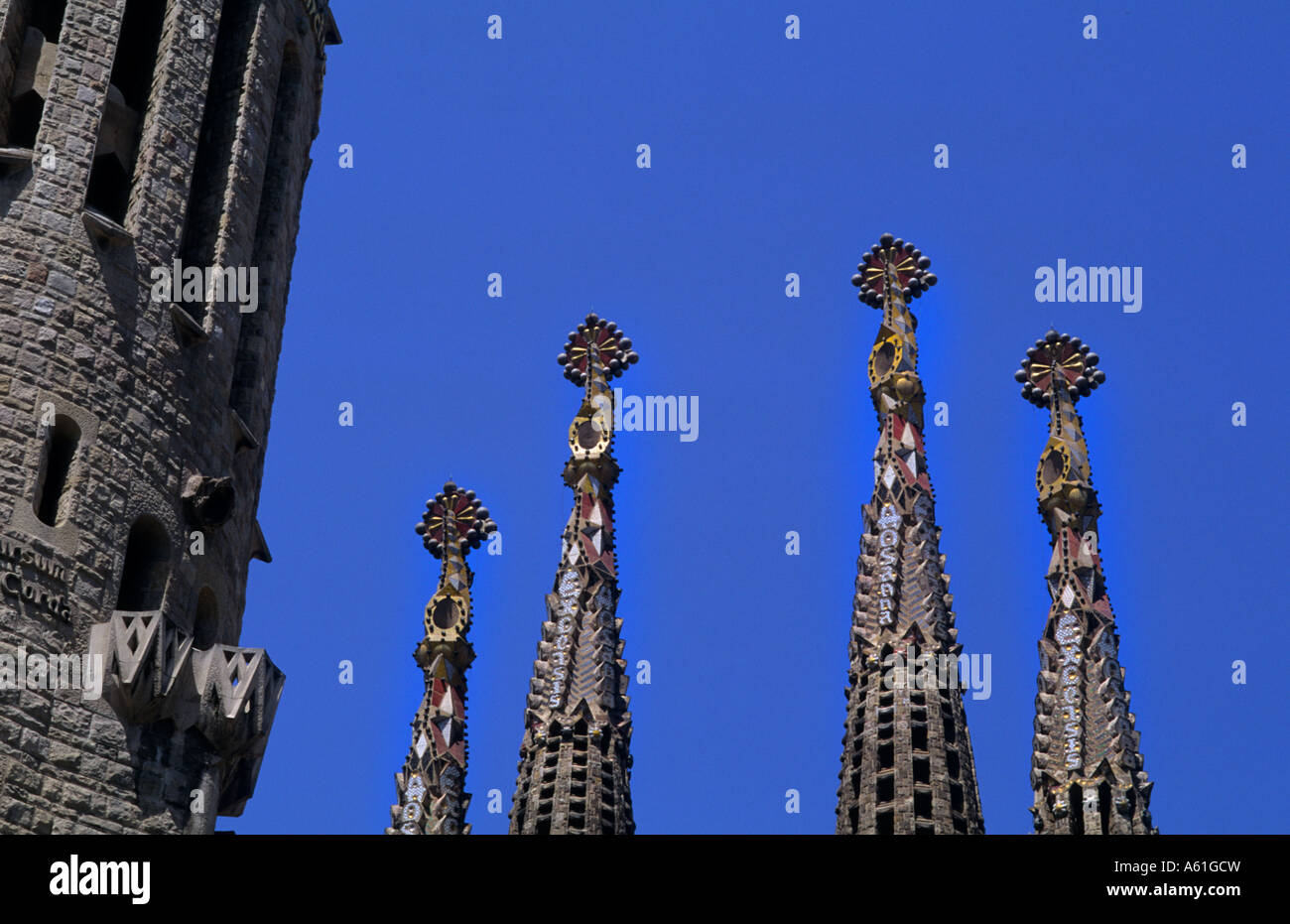 Life in Spain the famous spires of the Le Cathedral built in 1450 in ...