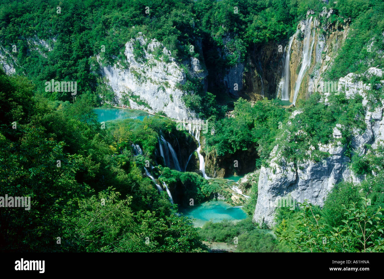 High view plitvice lakes hi-res stock photography and images - Alamy