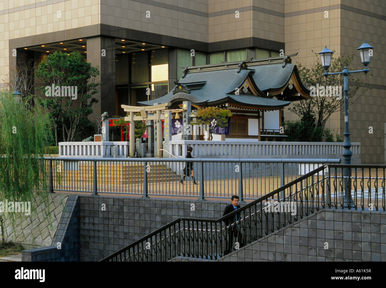 Japan Kyushu Fukuoka Hakata Riverain Complex Stock Photo - Alamy