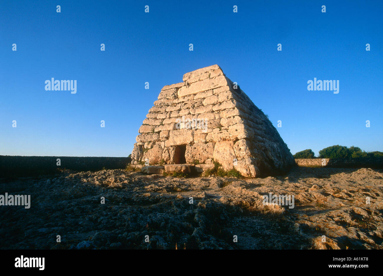 Naveta des tudons prehistoric monument hi-res stock photography and ...