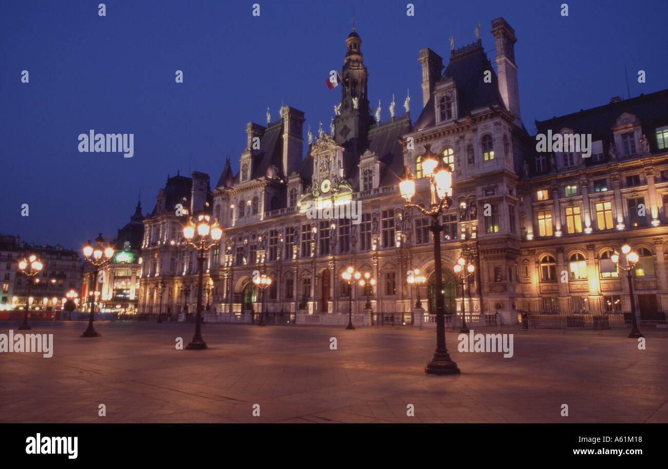 Paris Town Hall Stock Photo - Alamy