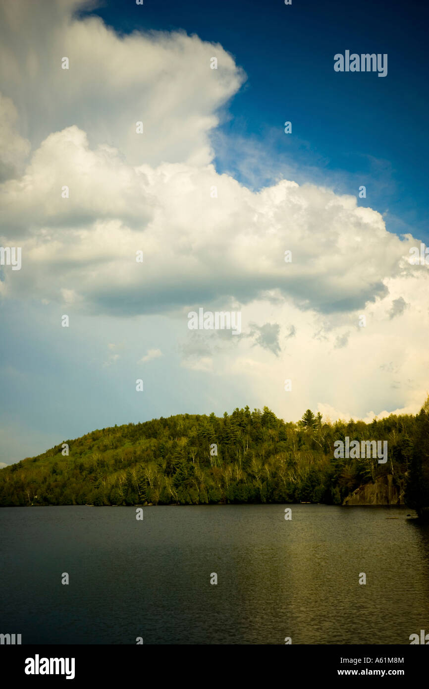Lake in the laurentians in Quebec Canada Stock Photo - Alamy