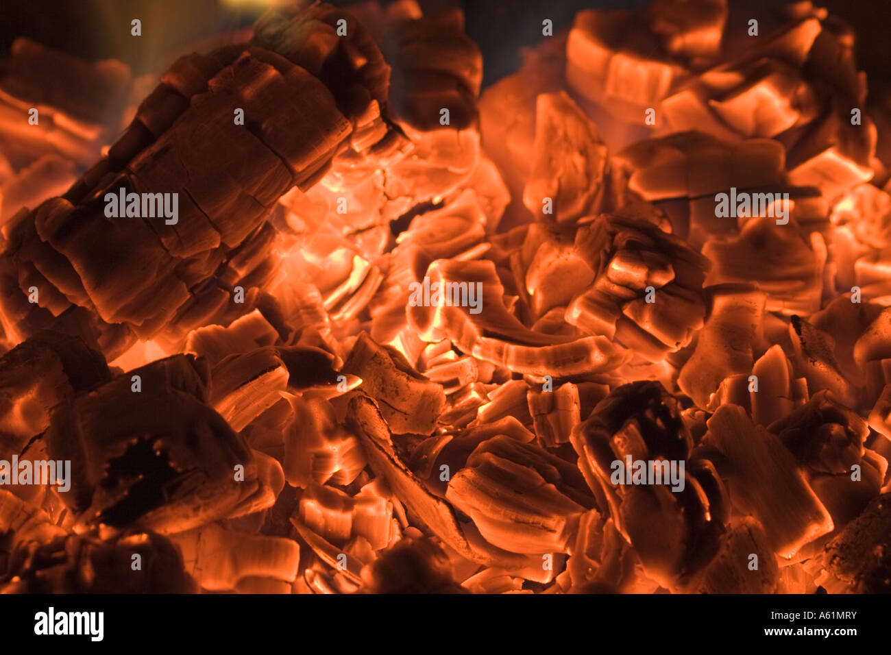 embers in a fireplace Stock Photo - Alamy