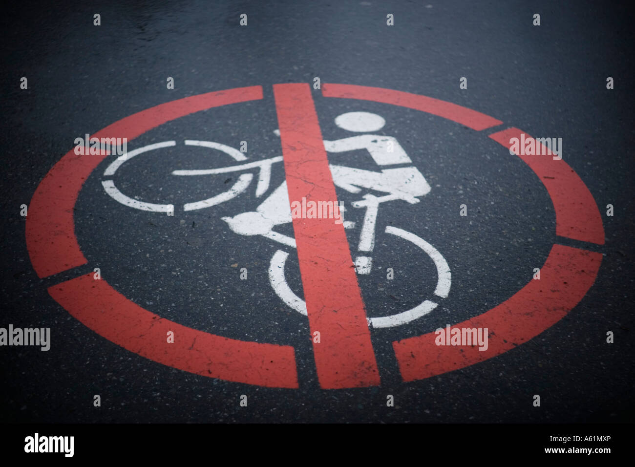 No bicycle traffic signs Stock Photo - Alamy