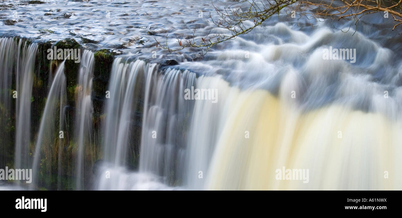 Ystradfellte Falls Brecon Beacons South Wales Stock Photo - Alamy