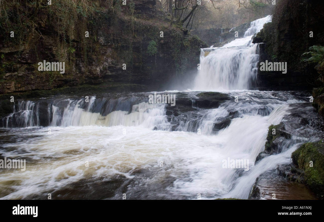 Ystradfellte Falls Brecon Beacons South Wales Stock Photo - Alamy