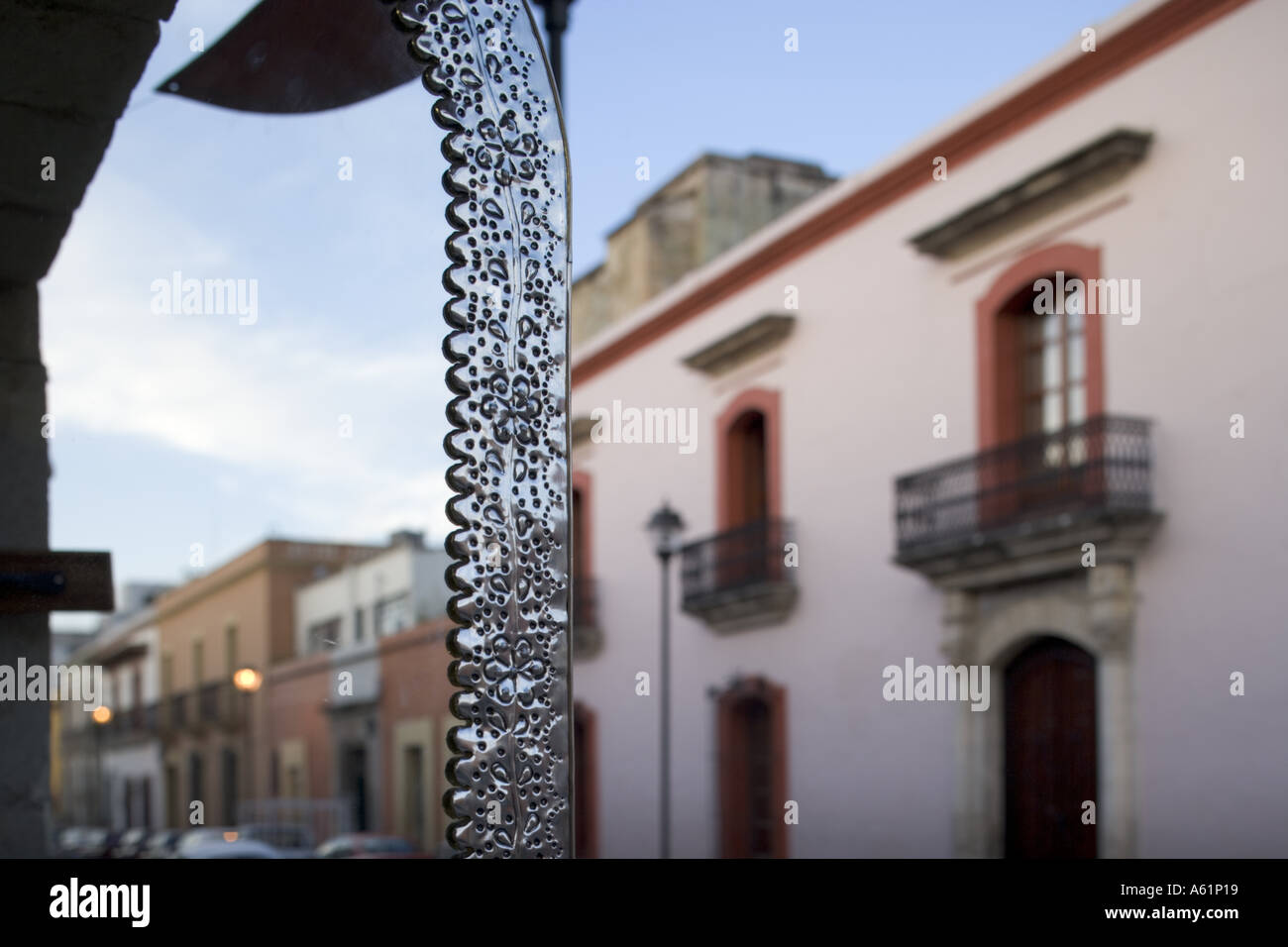 Mexico Oaxaca Reflection in mirror with hand crafted silver frame ...