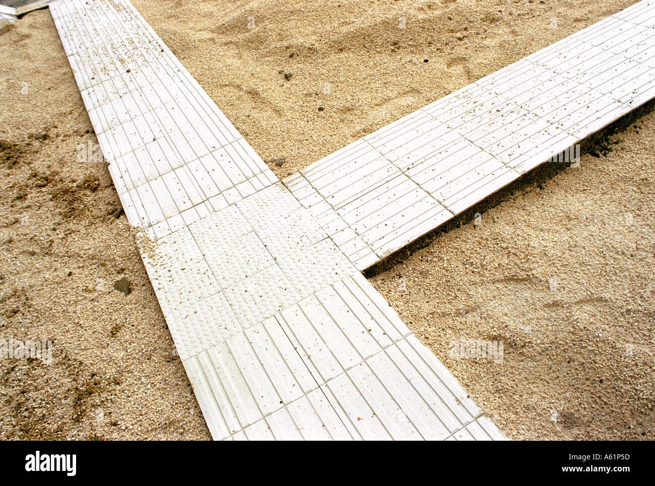 walkway path under construction Stock Photo - Alamy