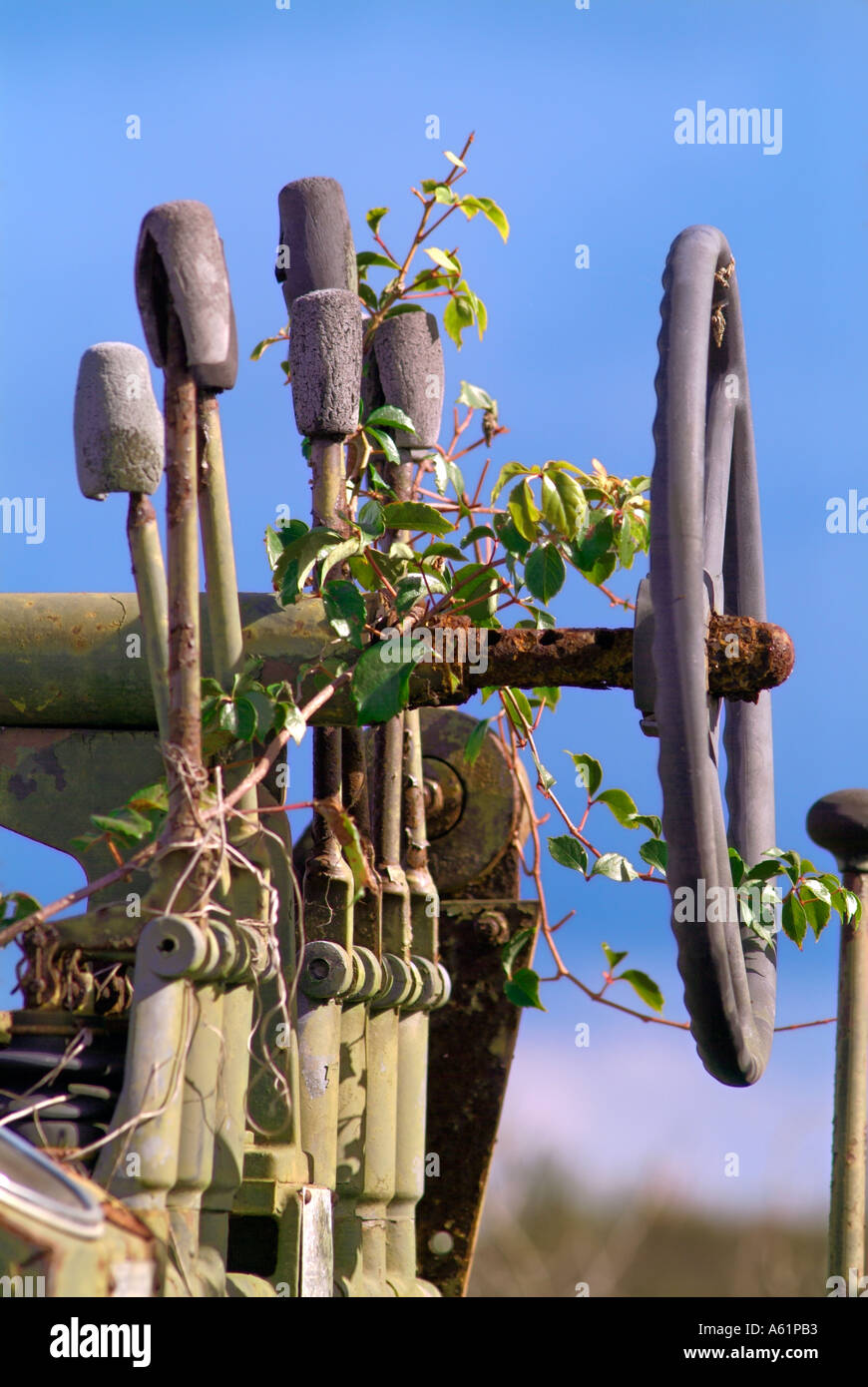 abandoned vehicle old heavy construction equipment rusty rusted ...