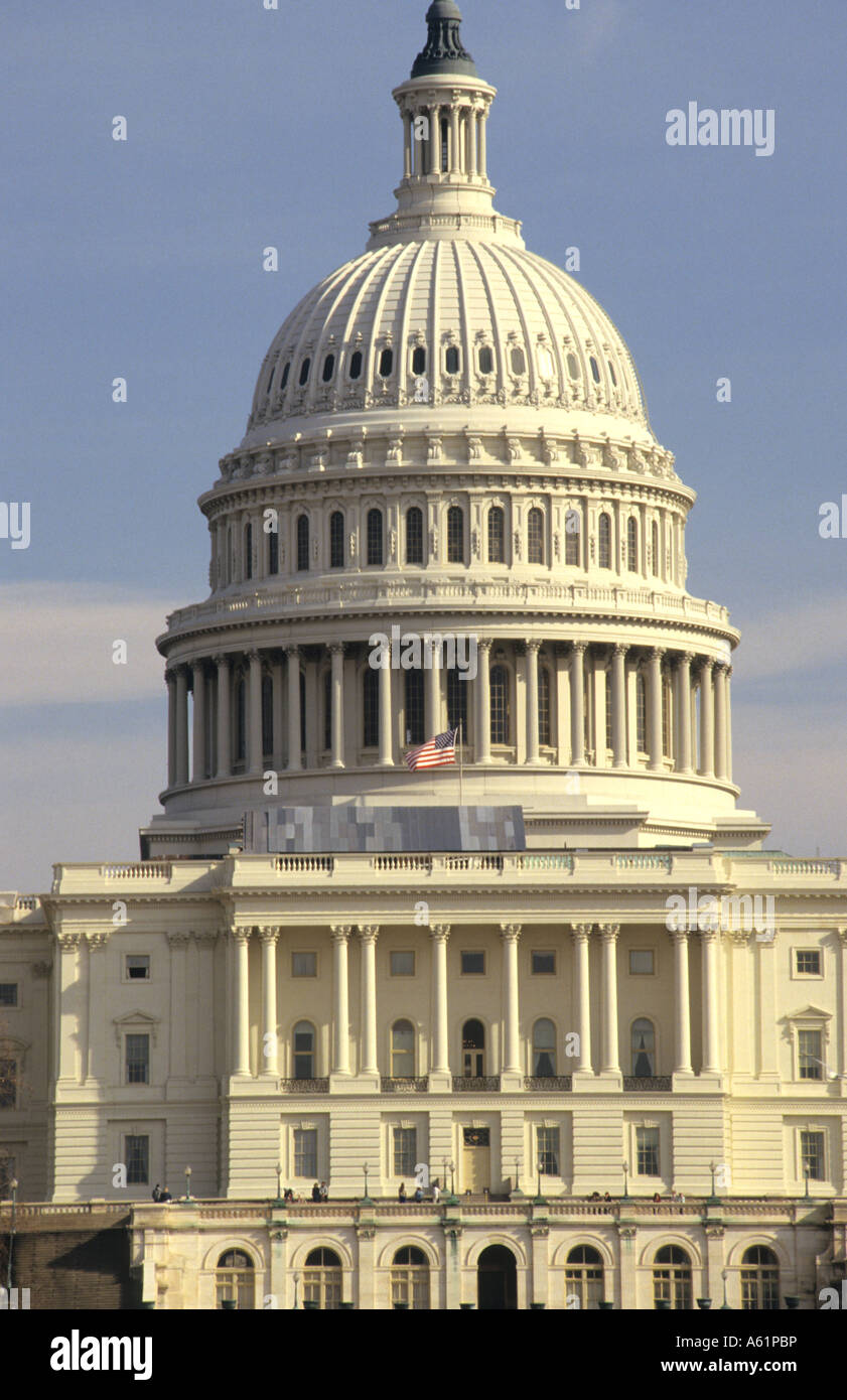 The beautiful color of the famous Capital Building of government in ...