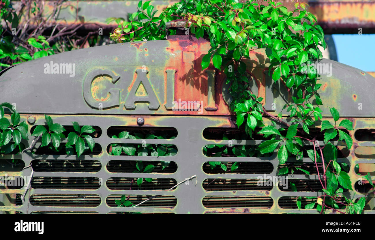 abandoned vehicle old heavy construction equipment rusty rusted ...