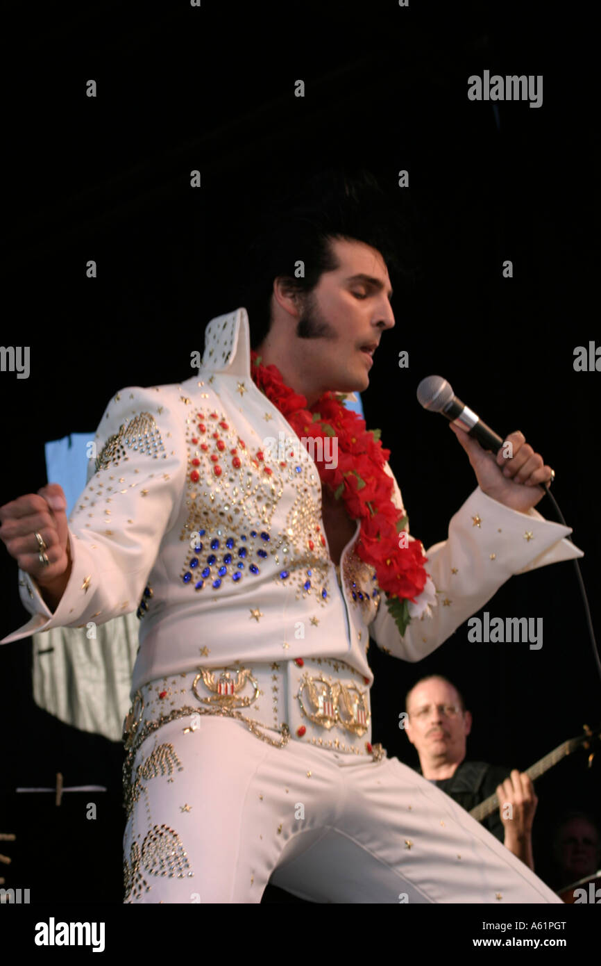 Elvis Presley impersonator festival in Collingwood, Ontario, Canada ...