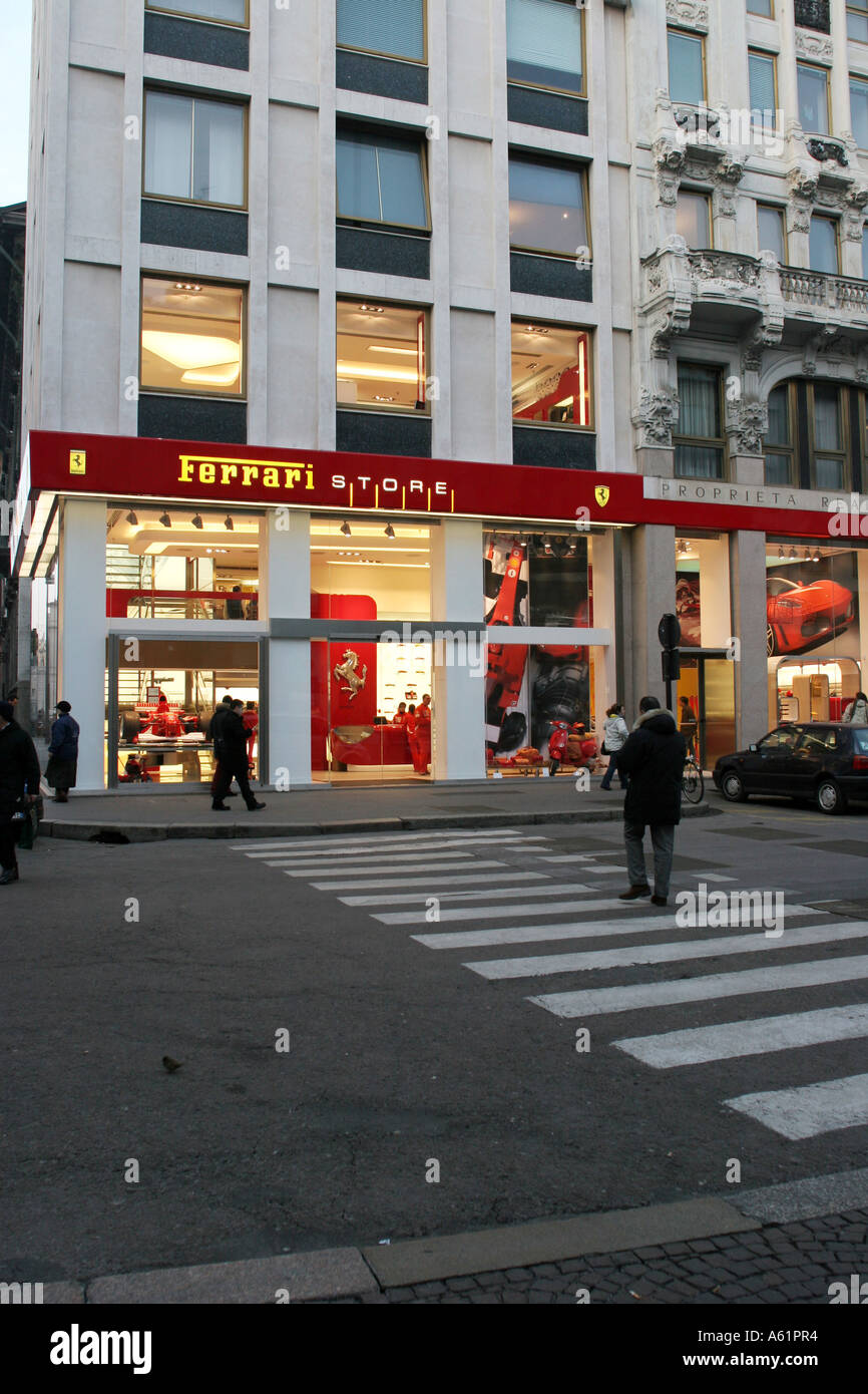 Ferrari store liberty square milan hi-res stock photography and images ...