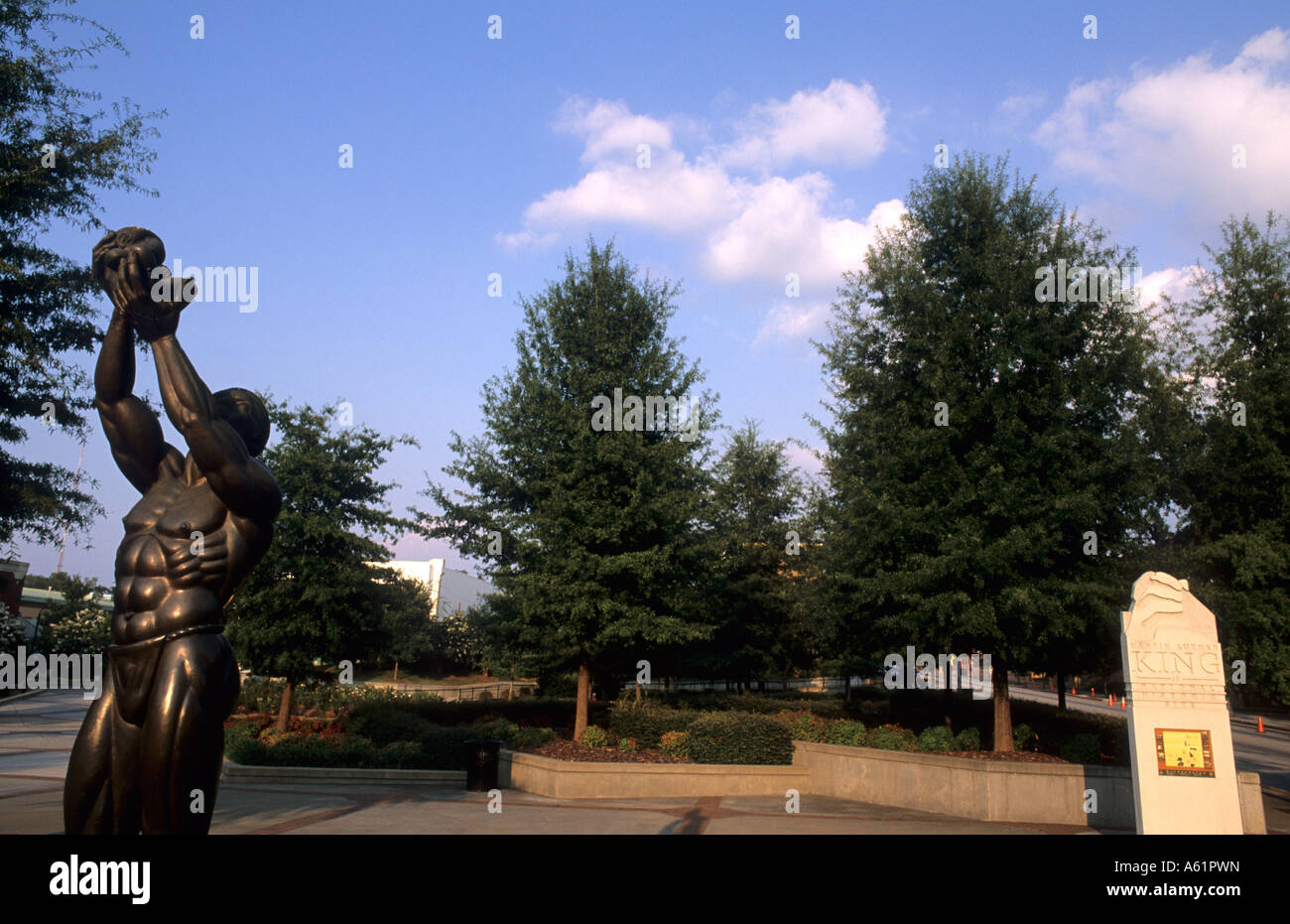 Atlanta Georgia the memorial for the famous Black Civil Rights founder ...