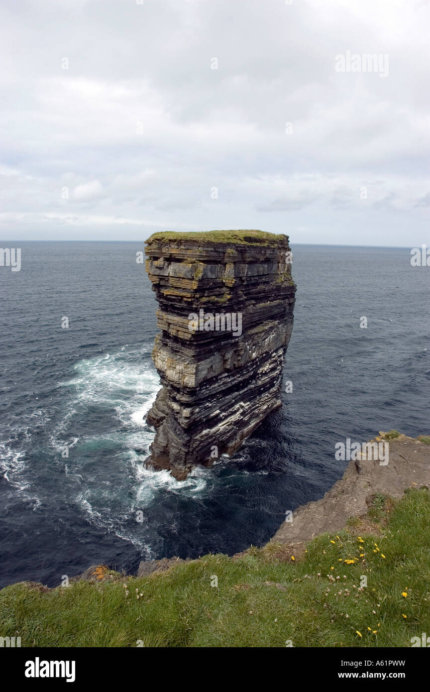 Sea stack at Downpatrick Head, County Mayo, Ireland Stock Photo - Alamy