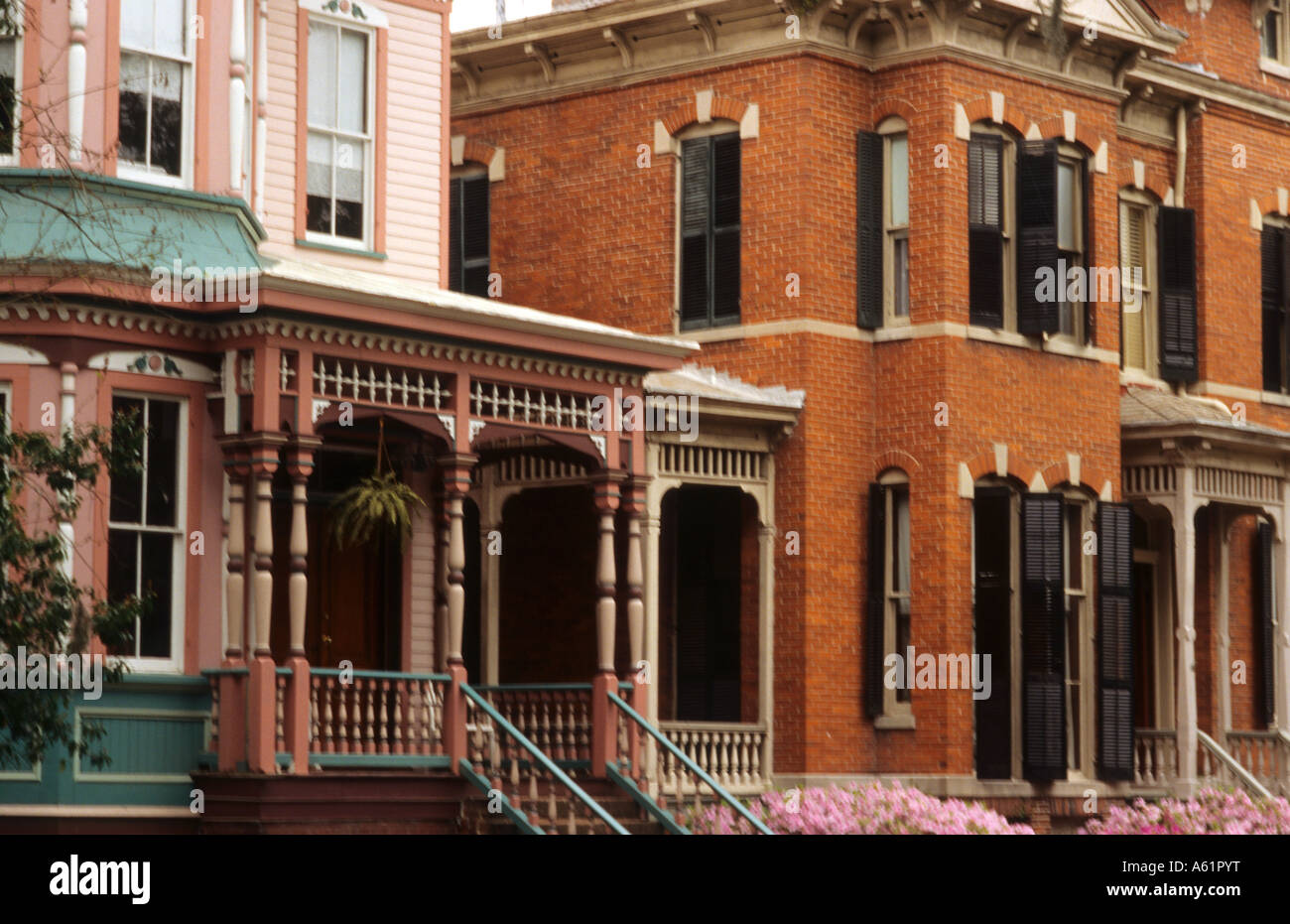 Old beautiful restored Southern Victorian homes of the wonderful town ...