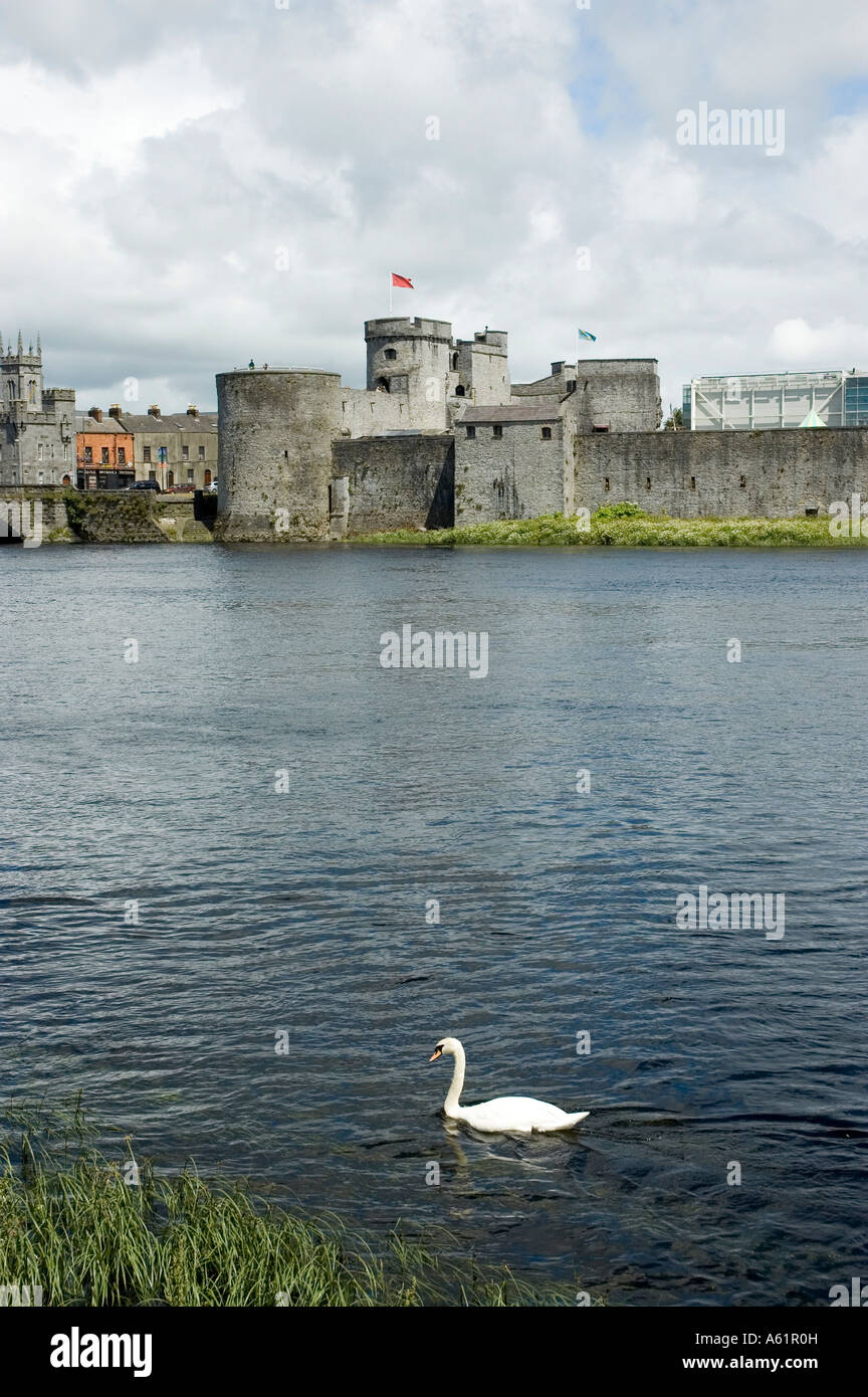 King John's Castle on the River Shannon, County Limerick, Ireland Stock ...