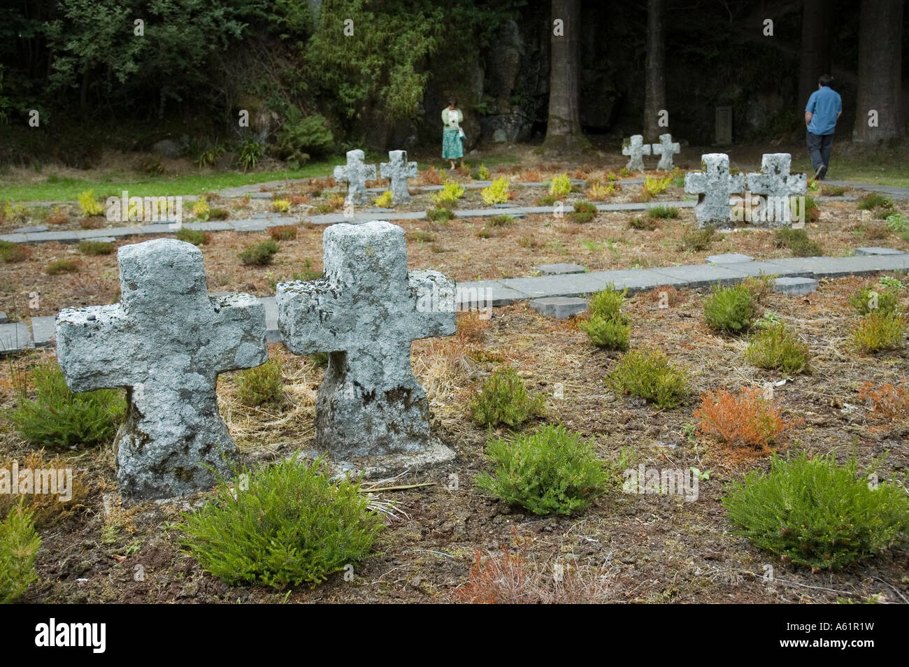 German military cemetery for pilots and naval personnal who died in the ...