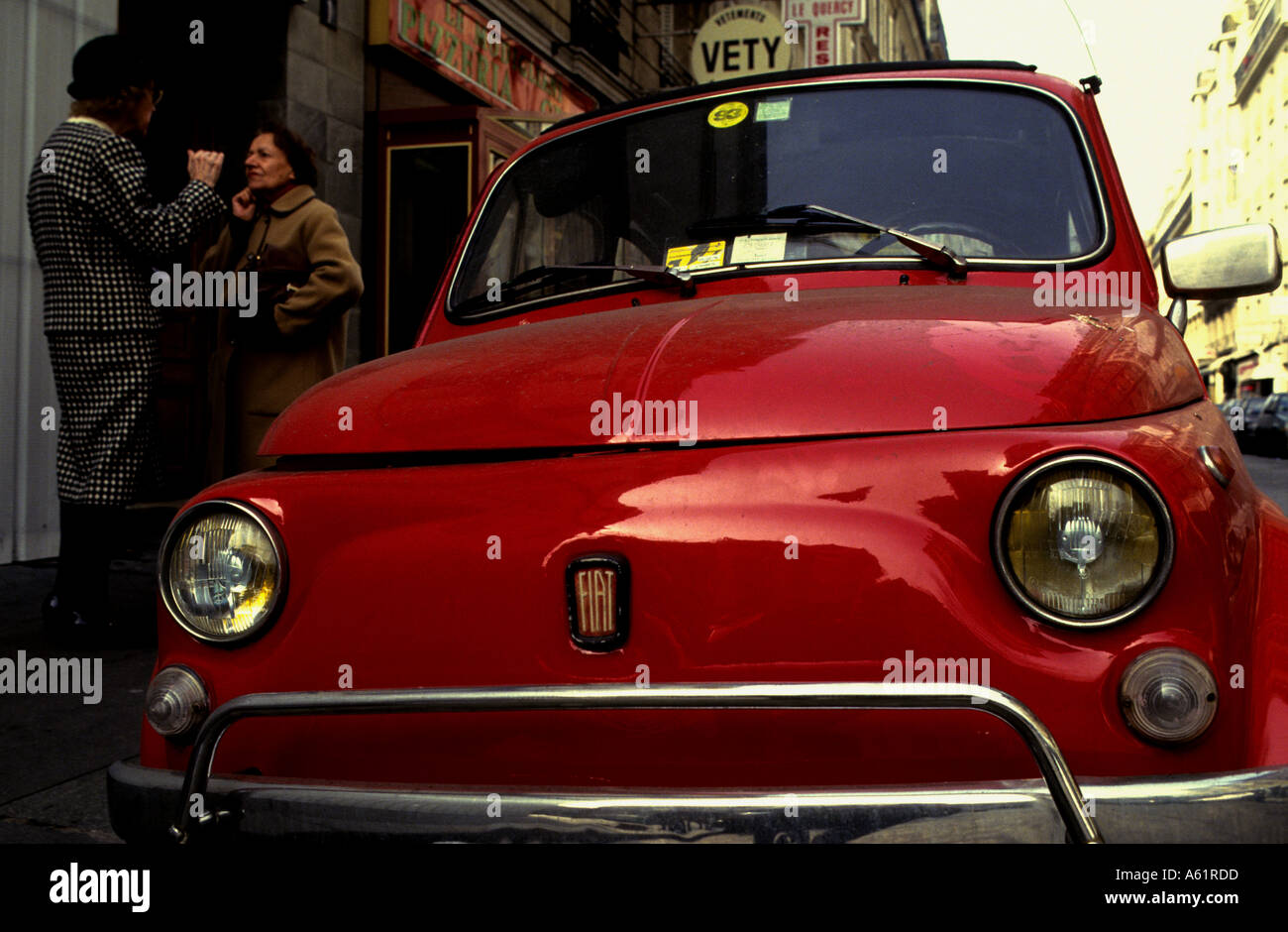 Fiat 500 car, Paris, France Stock Photo - Alamy