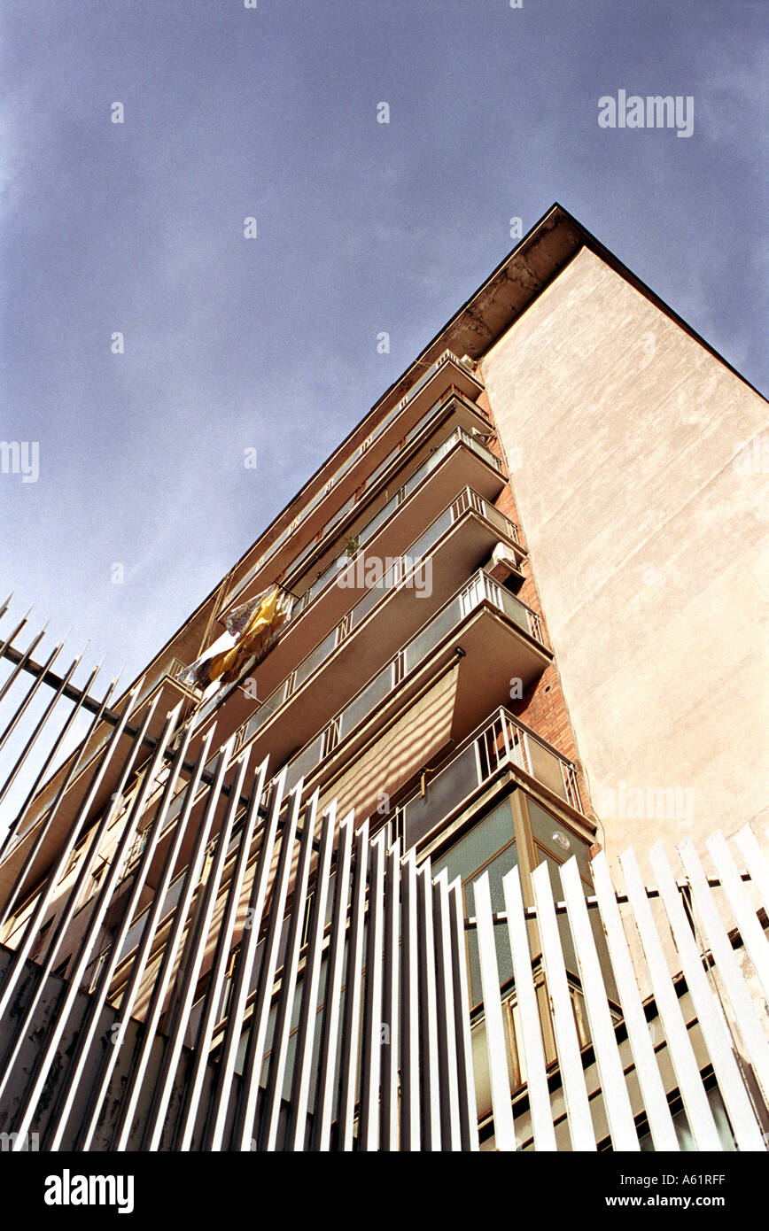 apartment block in rome Stock Photo - Alamy