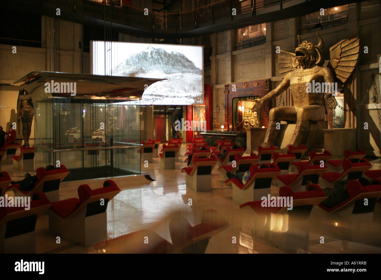 Temple hall and Moloch Museo Nazionale del Cinema Turin Piedmont Italy ...
