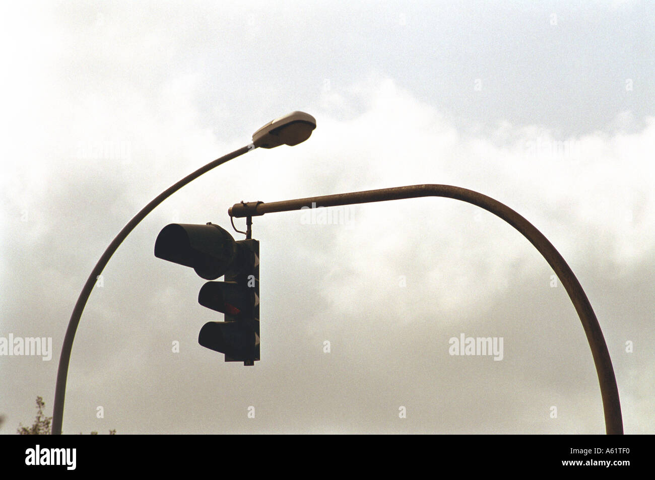 lamp post and traffic lights Stock Photo - Alamy