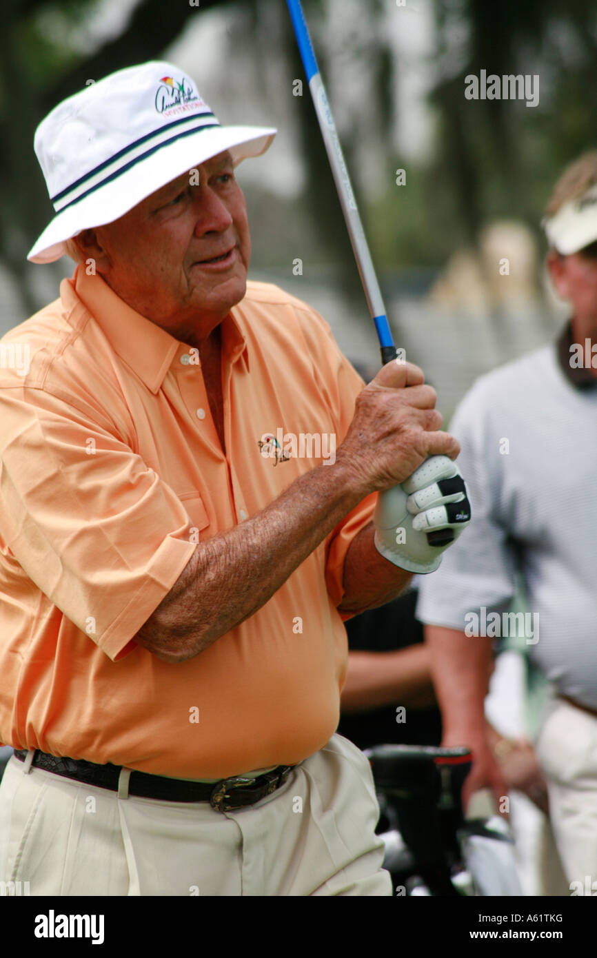 Arnold Palmer in his Bay Hill Invitational Golf Tournament Stock Photo ...