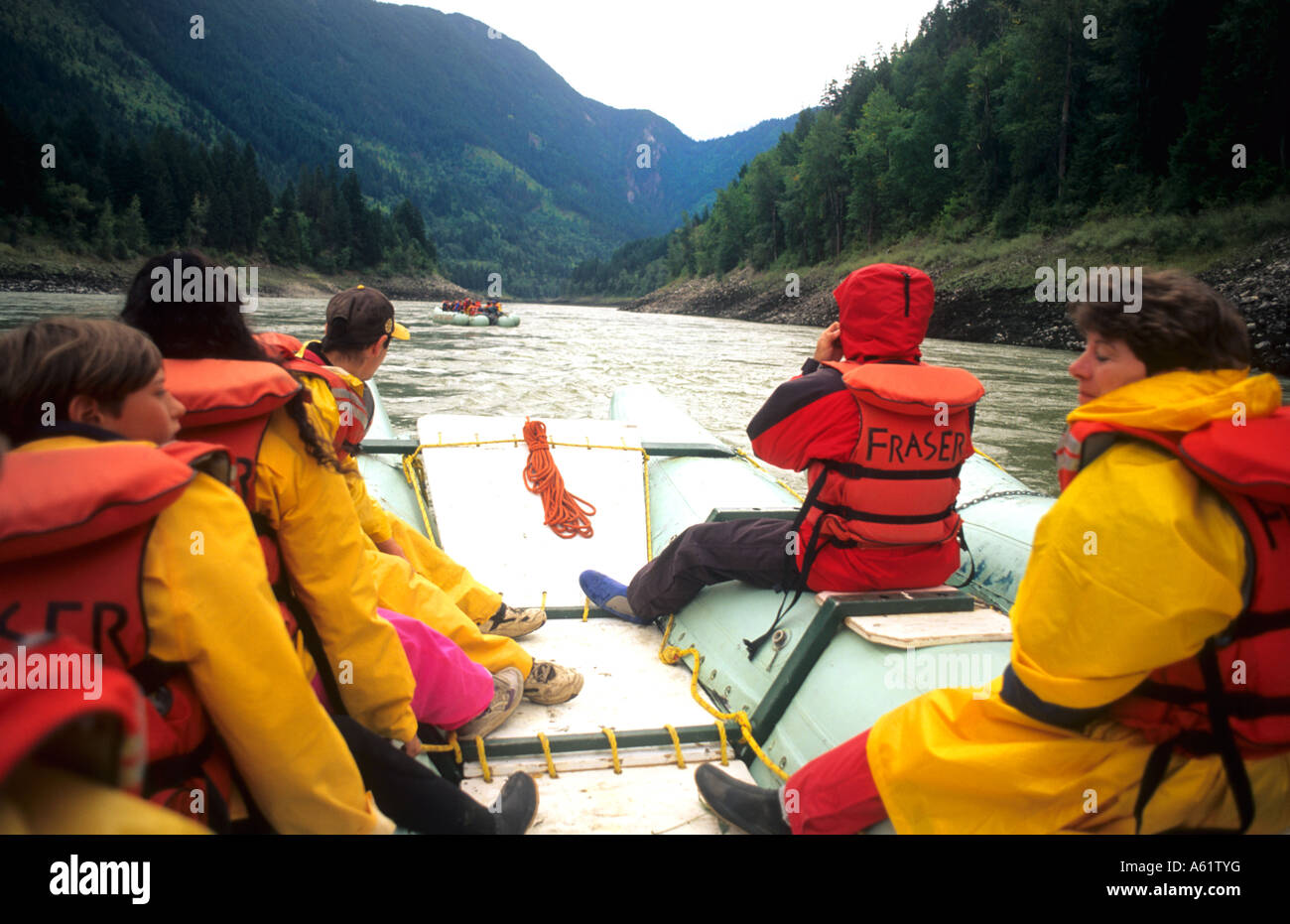 Whitewater rafting adventure on the Fraser River in beautiful British ...
