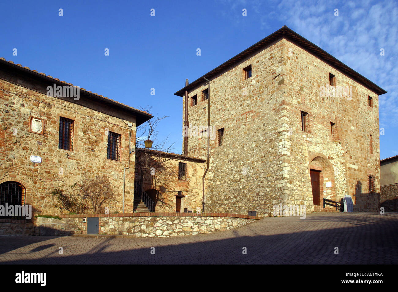 Castle Murlo Tuscany Italy Stock Photo - Alamy