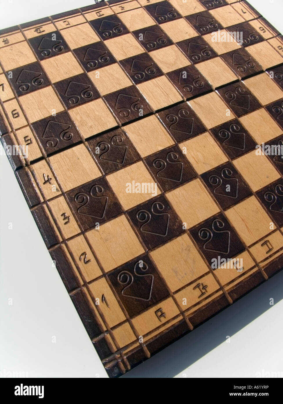 Chess/Checkers Board on withe background Stock Photo - Alamy