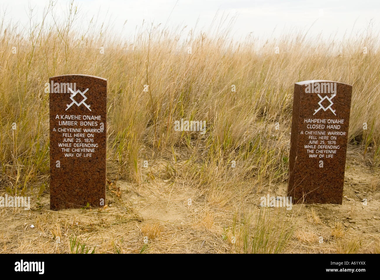 Grave stone markers Stock Photo - Alamy