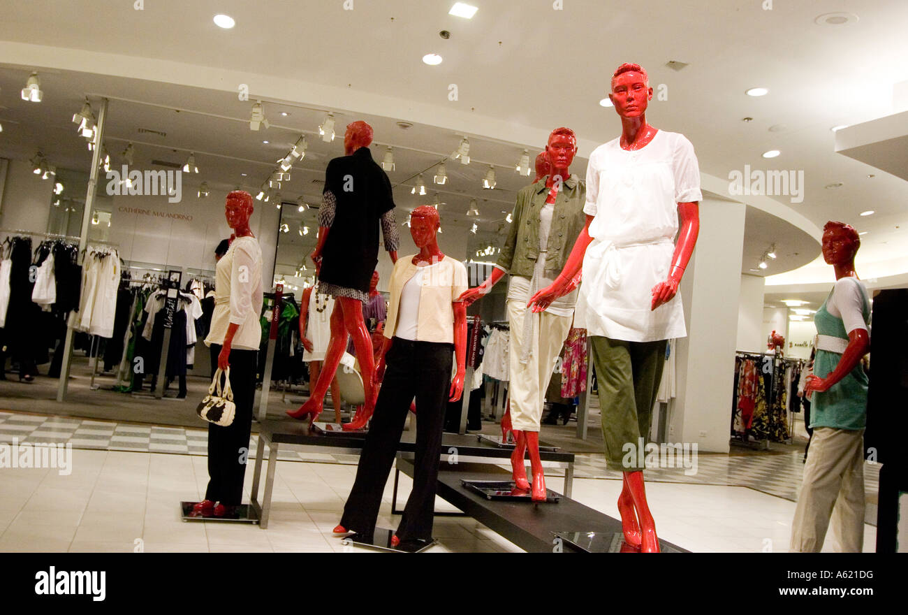 Saks Fith Avenue New York NY USA male display models in mens department ...