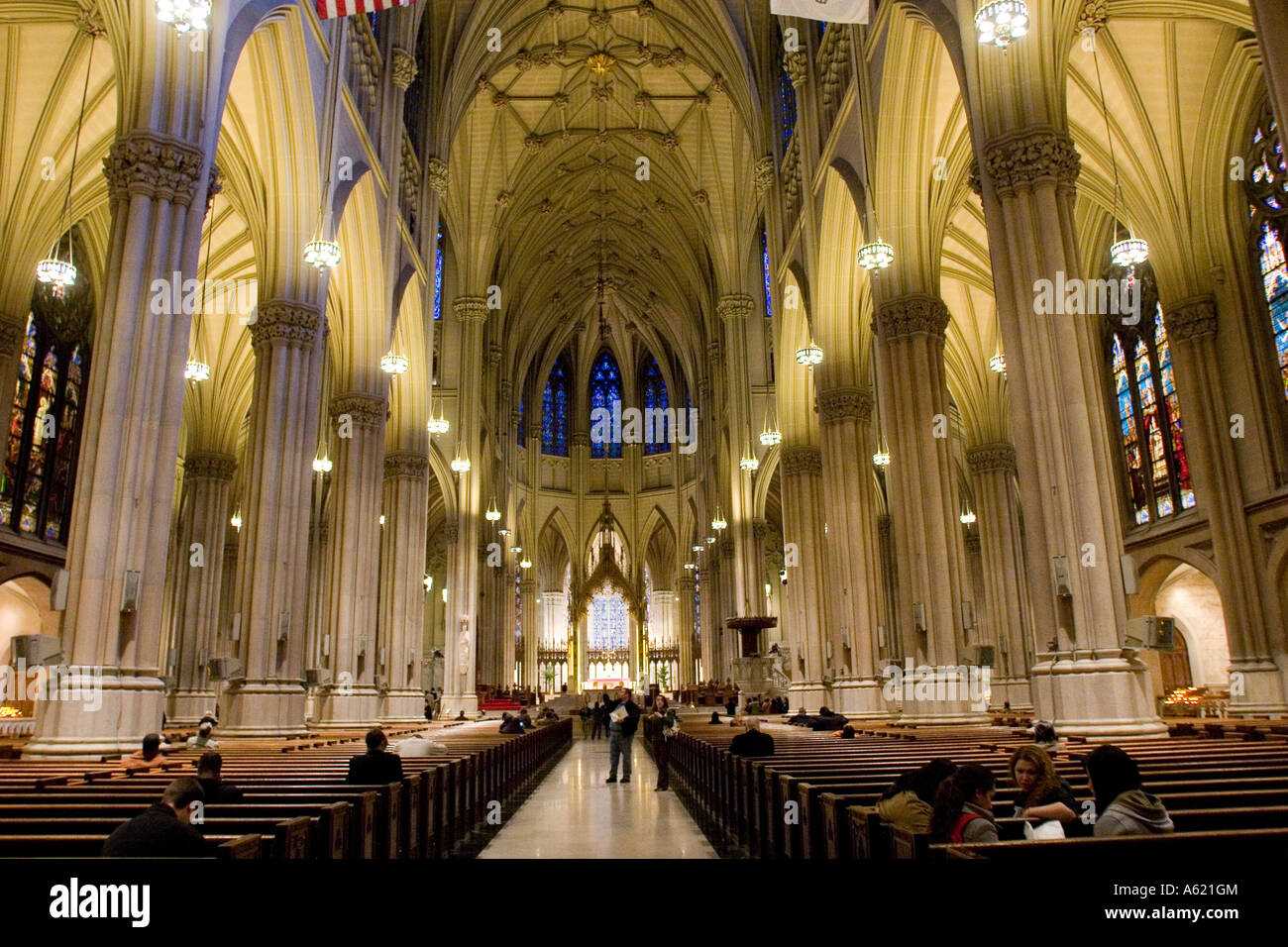 Interior of St Patricks Cathedral on 5th Avenue Manhattan New York NY USA Stock Photo - Alamy