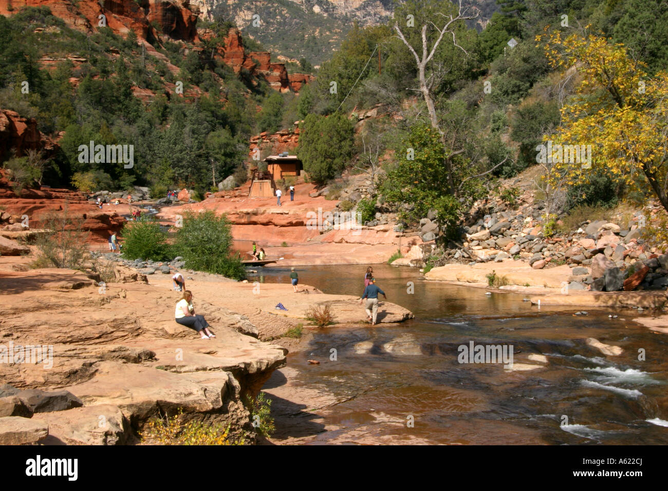 Slide Rock Arizona Stock Photo - Alamy