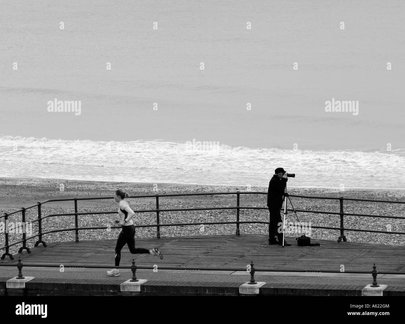 Boardwalk using Black and White Stock Photos & Images - Alamy