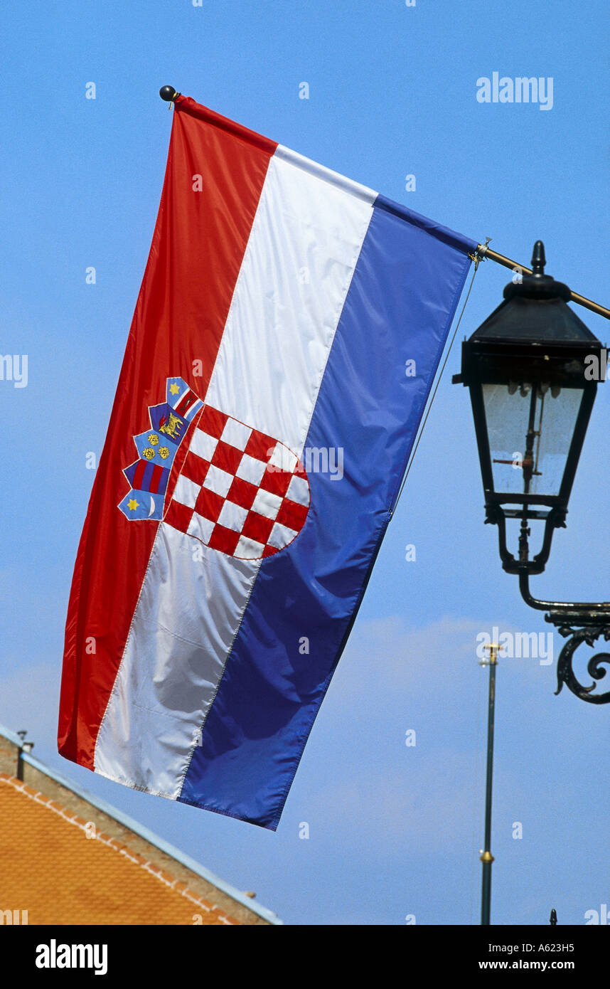 Croatian flag close hi-res stock photography and images - Alamy