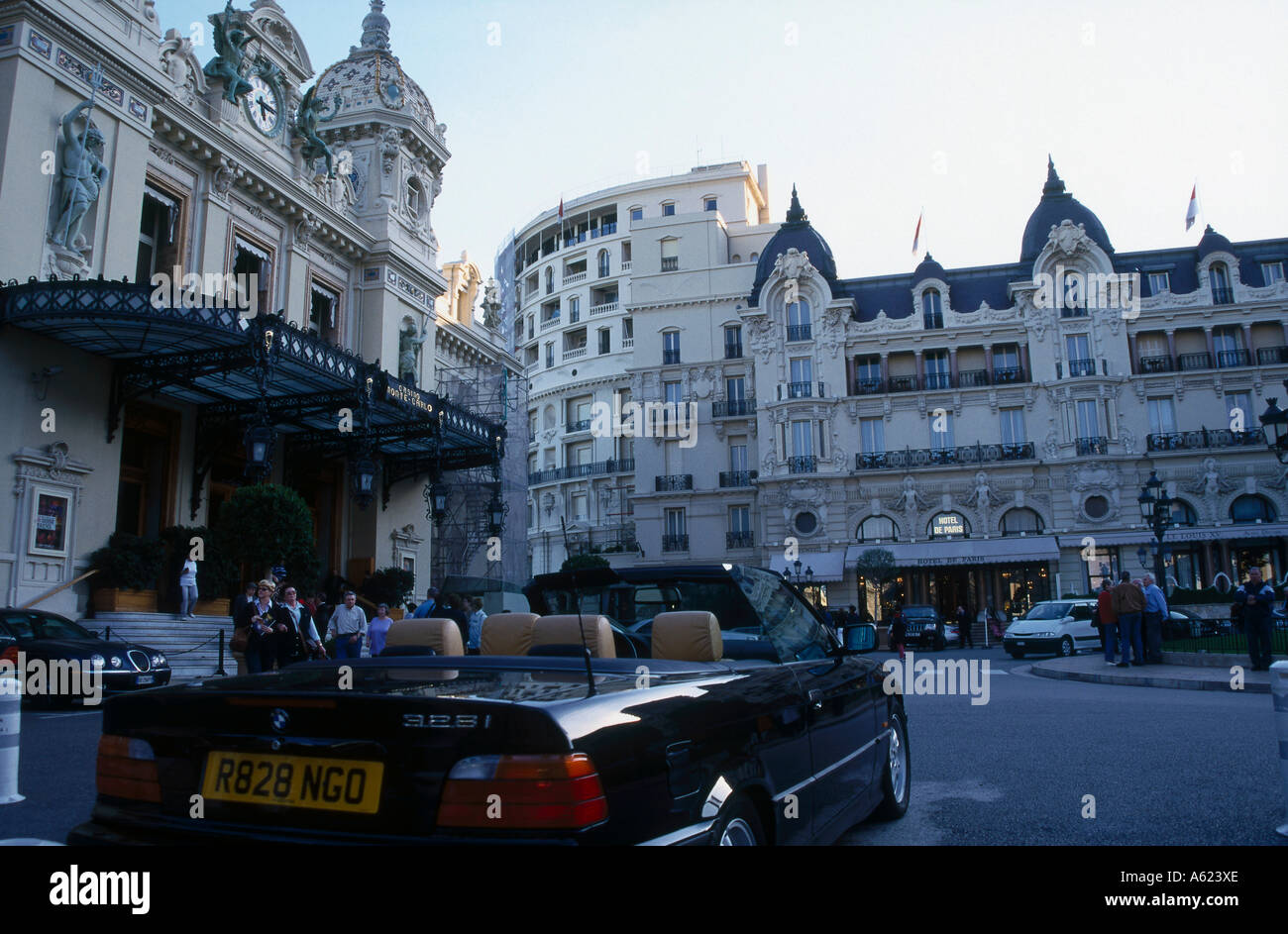 Car in front of hotel, Monte Carlo, Monaco Stock Photo - Alamy