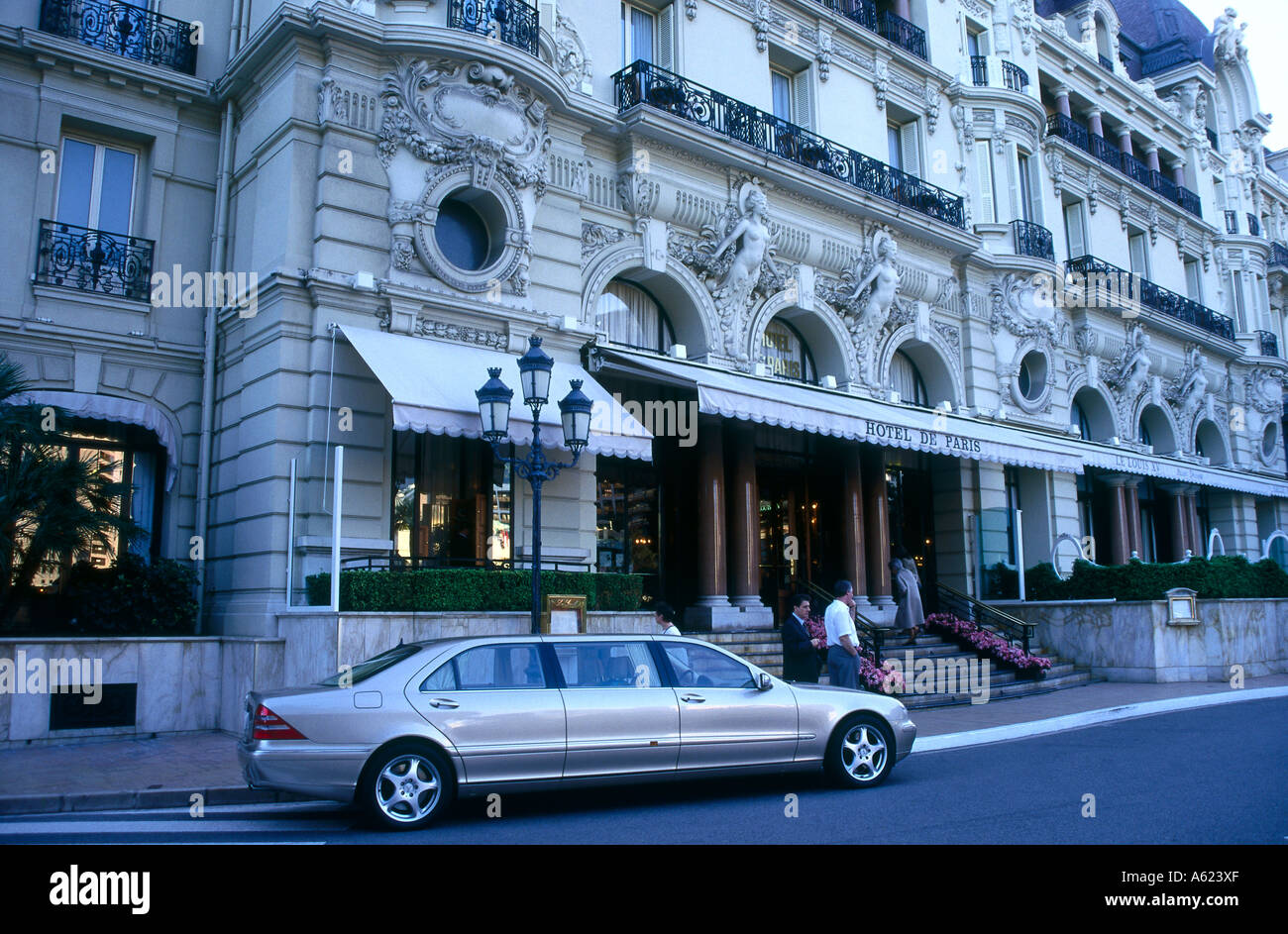Car in front of hotel, Monte Carlo, Monaco Stock Photo - Alamy
