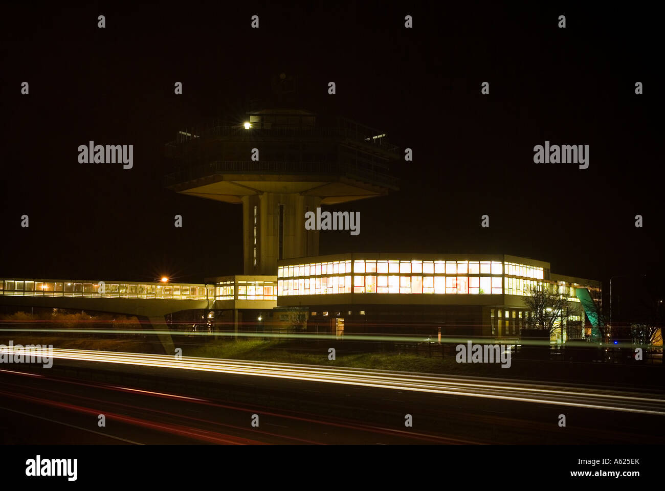 Service station at night Stock Photo - Alamy