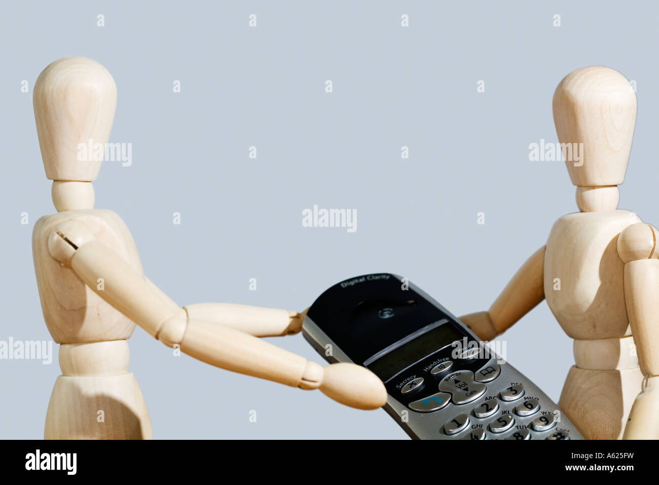 concept passing telephone over communicating person to person Stock ...