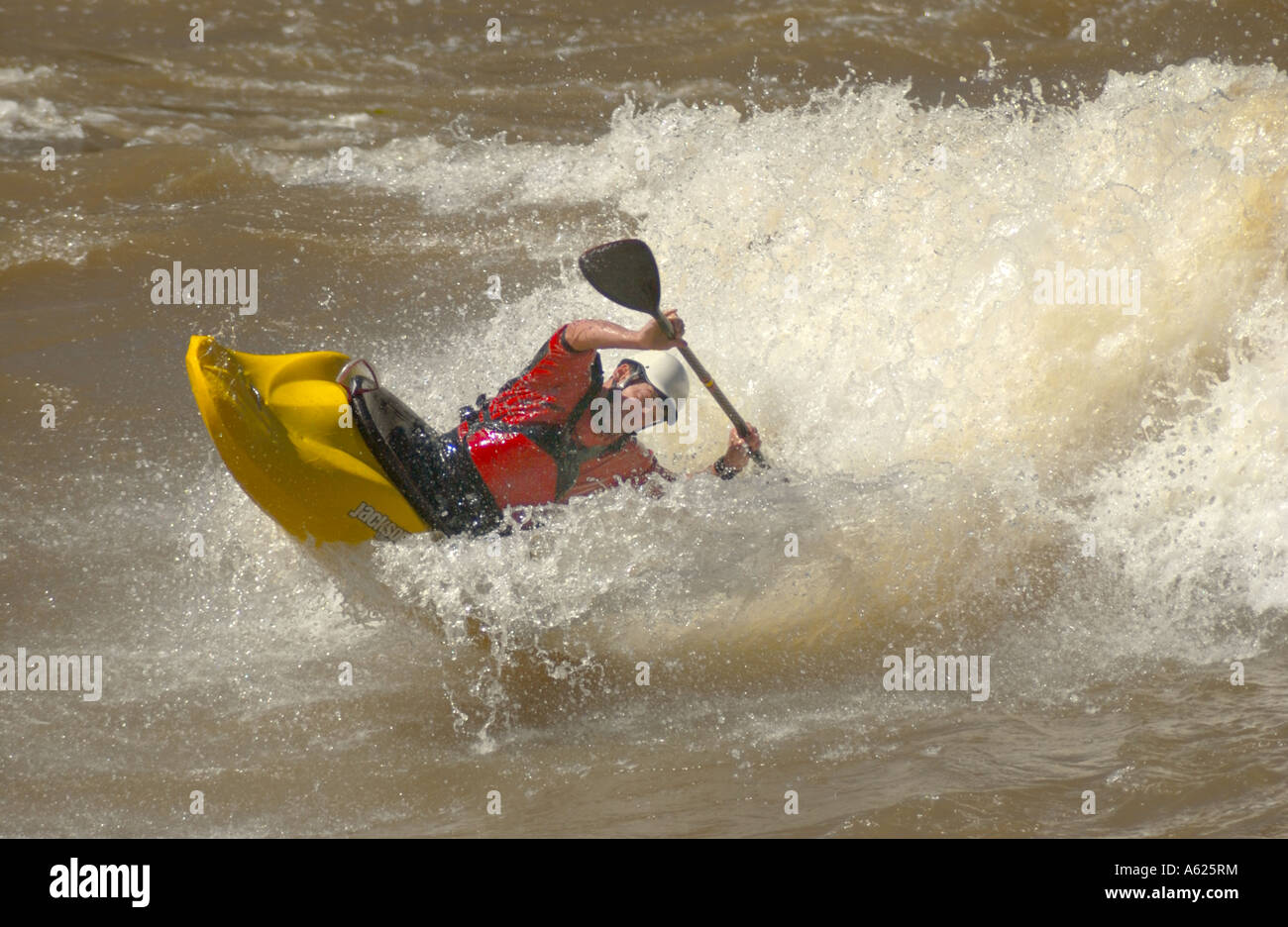 Eric Jackson, of Jackson Kayaks, surfing the Dries, New River, West ...