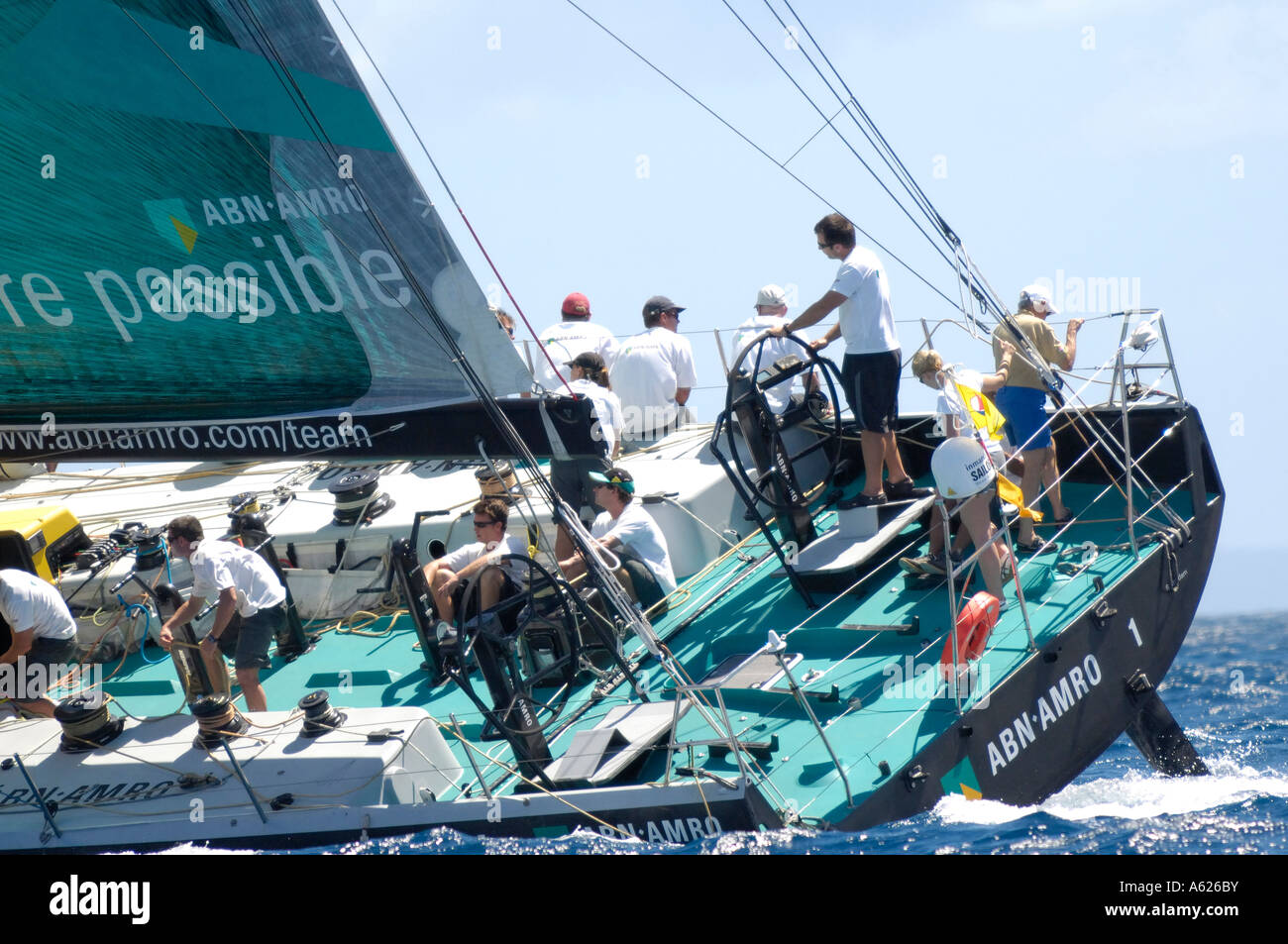 ABN AMRO ONE St Maarten Regatta Stock Photo - Alamy