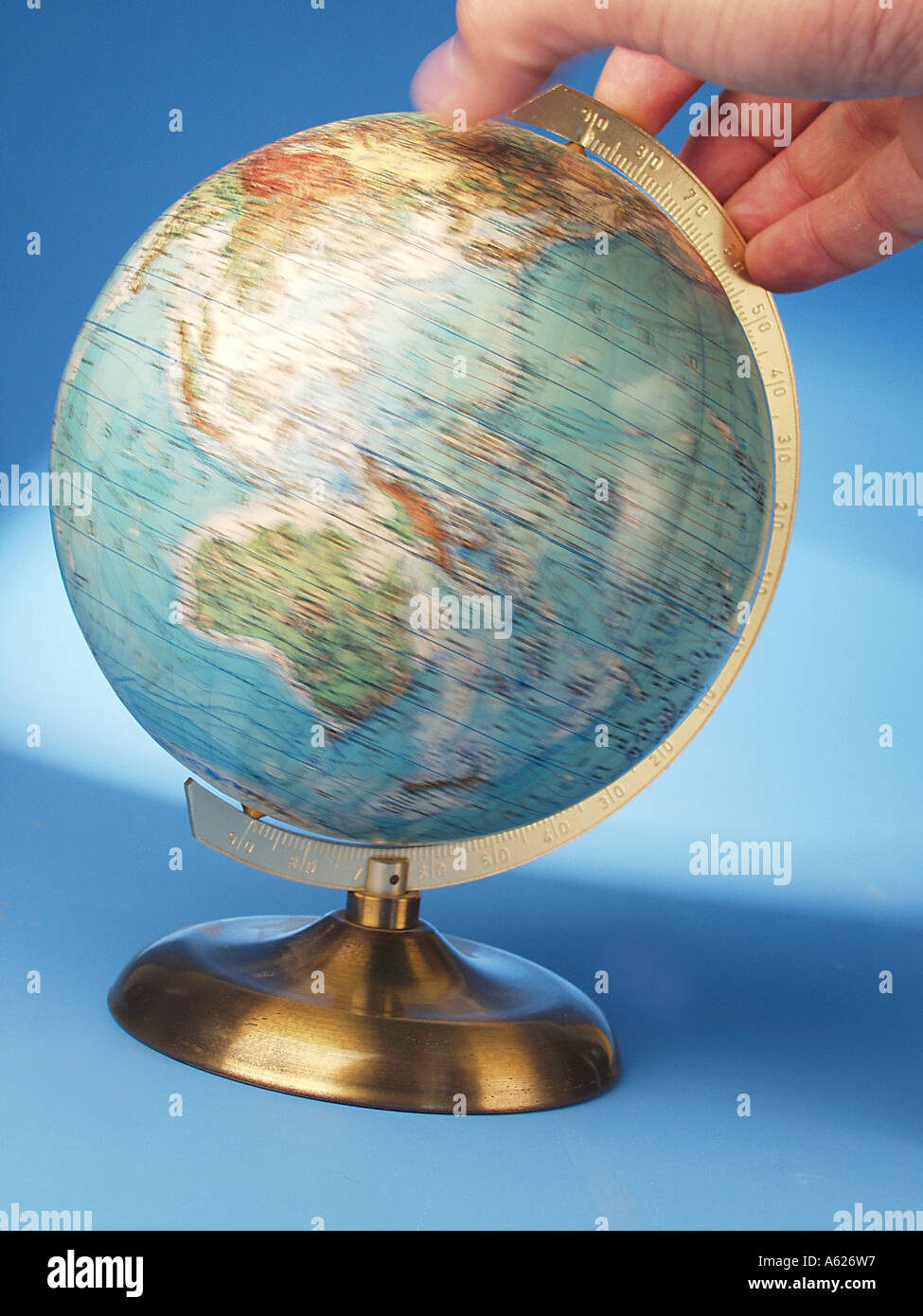 Turning globe hi-res stock photography and images - Alamy