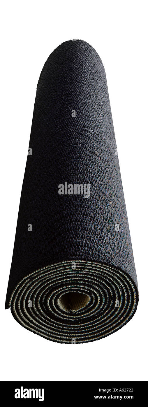 Dark grey roll of carpet Stock Photo - Alamy