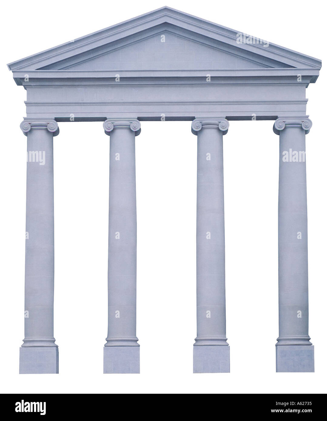 Columns and pediment Stock Photo - Alamy