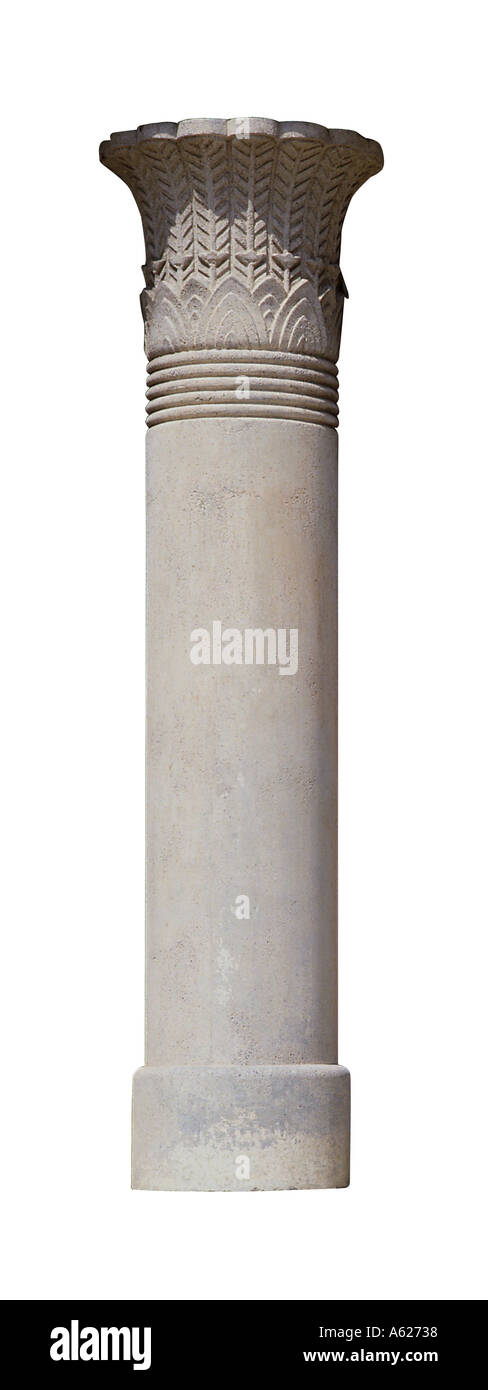 Egyptian column Cut Out Stock Images & Pictures - Alamy