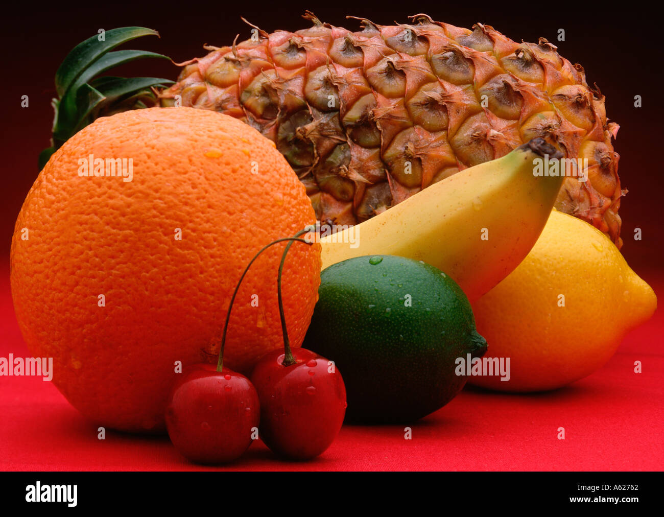 Still life of a variety of fresh fruit Stock Photo - Alamy