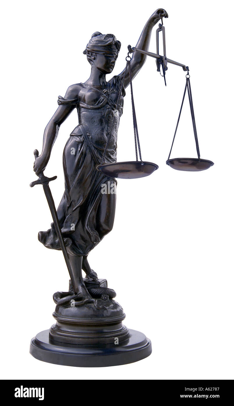 Statue of justice wide angle Stock Photo - Alamy