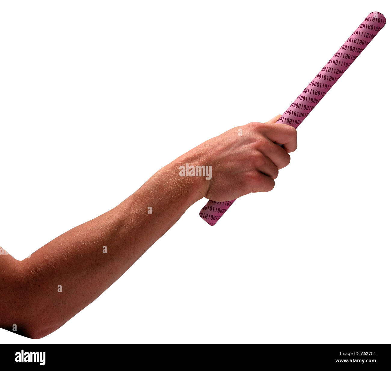 Hand and arm holding baton Stock Photo - Alamy