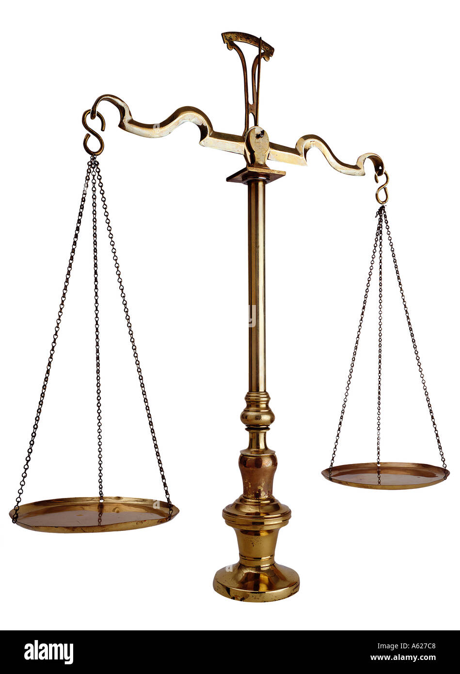 Gold measuring scale or balance Stock Photo - Alamy